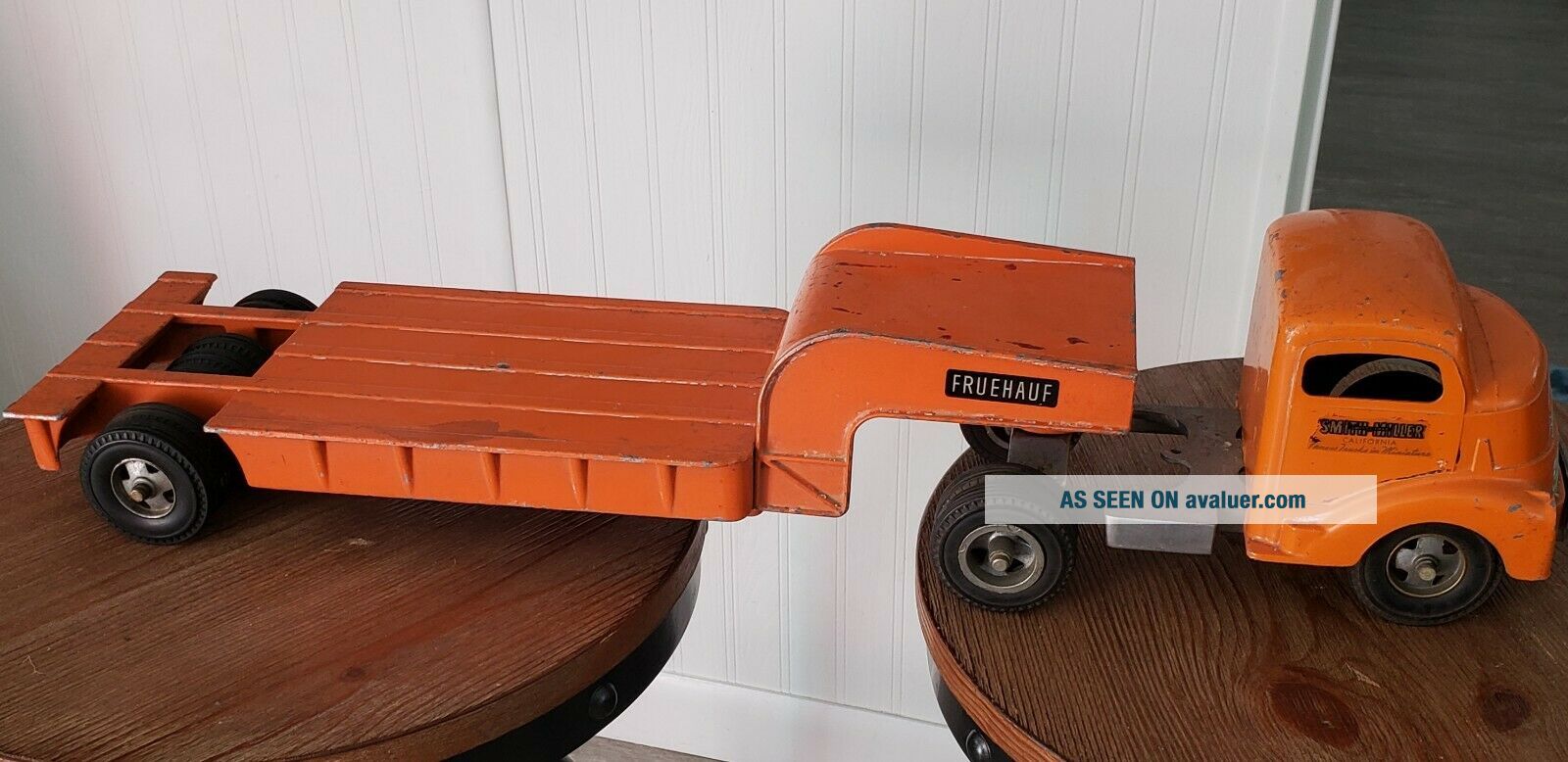 Vintage Smith Miller Toy Trucks Lowboy Truck And Trailer | #619734