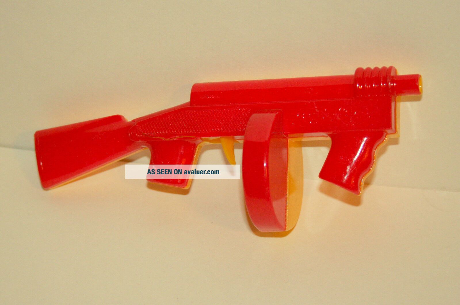 Vintage Dime Store Toy Plastic Clicker Red Tommy Machine Gun 1960s Nos ...
