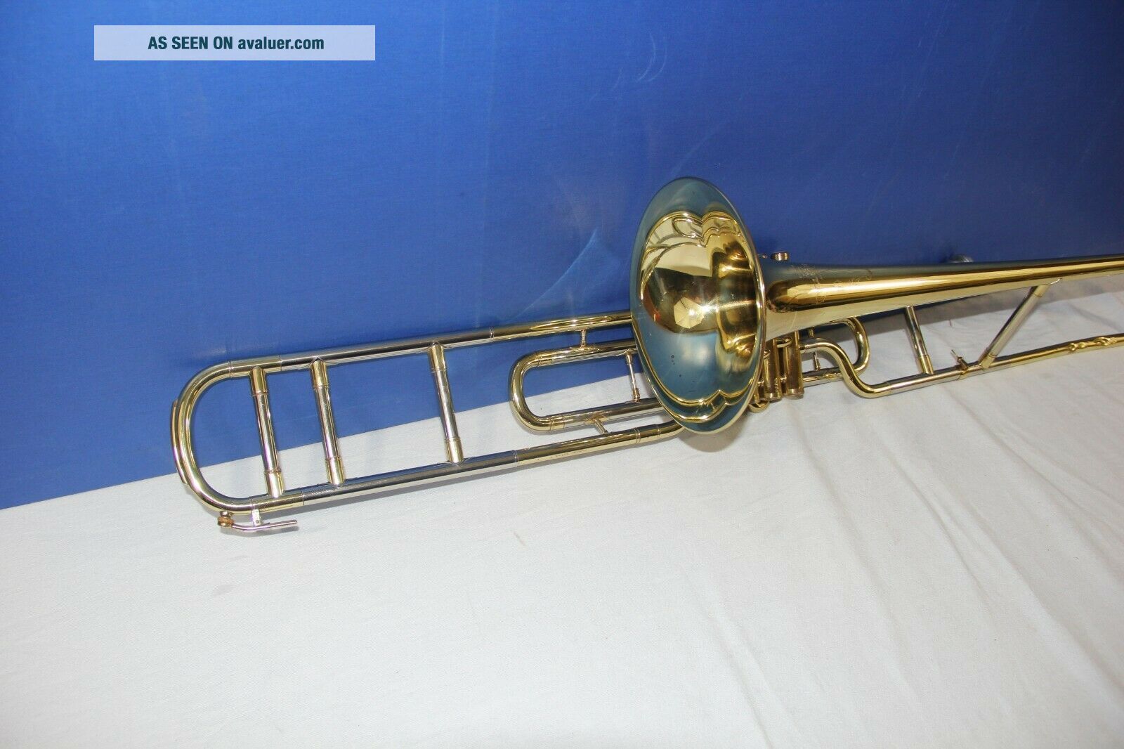Vintage German Made Valve Trombone, By Huttl, With Case | #658904