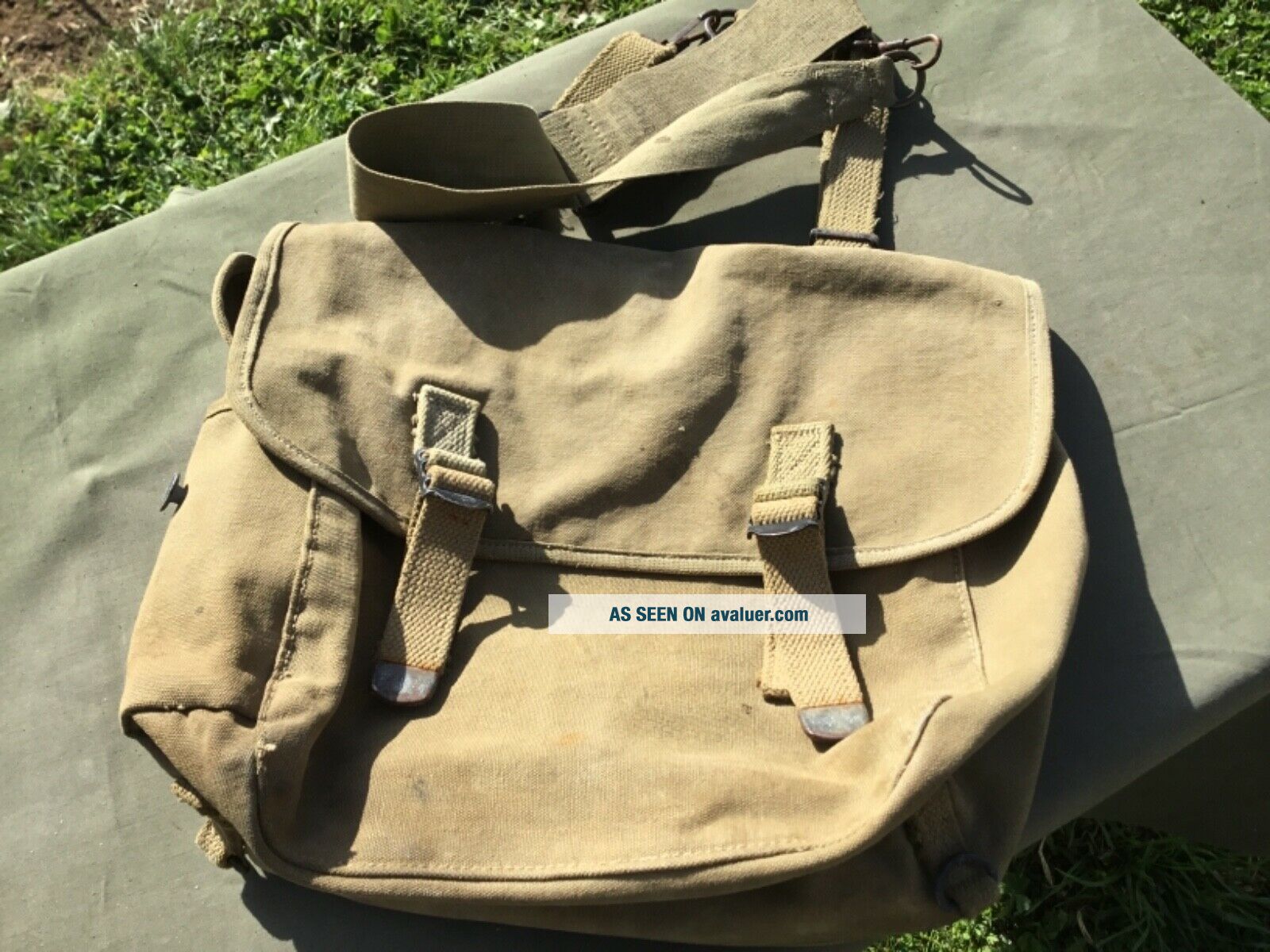 WW2 M1928 Musette Bag Officer Airborne 1942 Canvas Not Haversack U. S ...