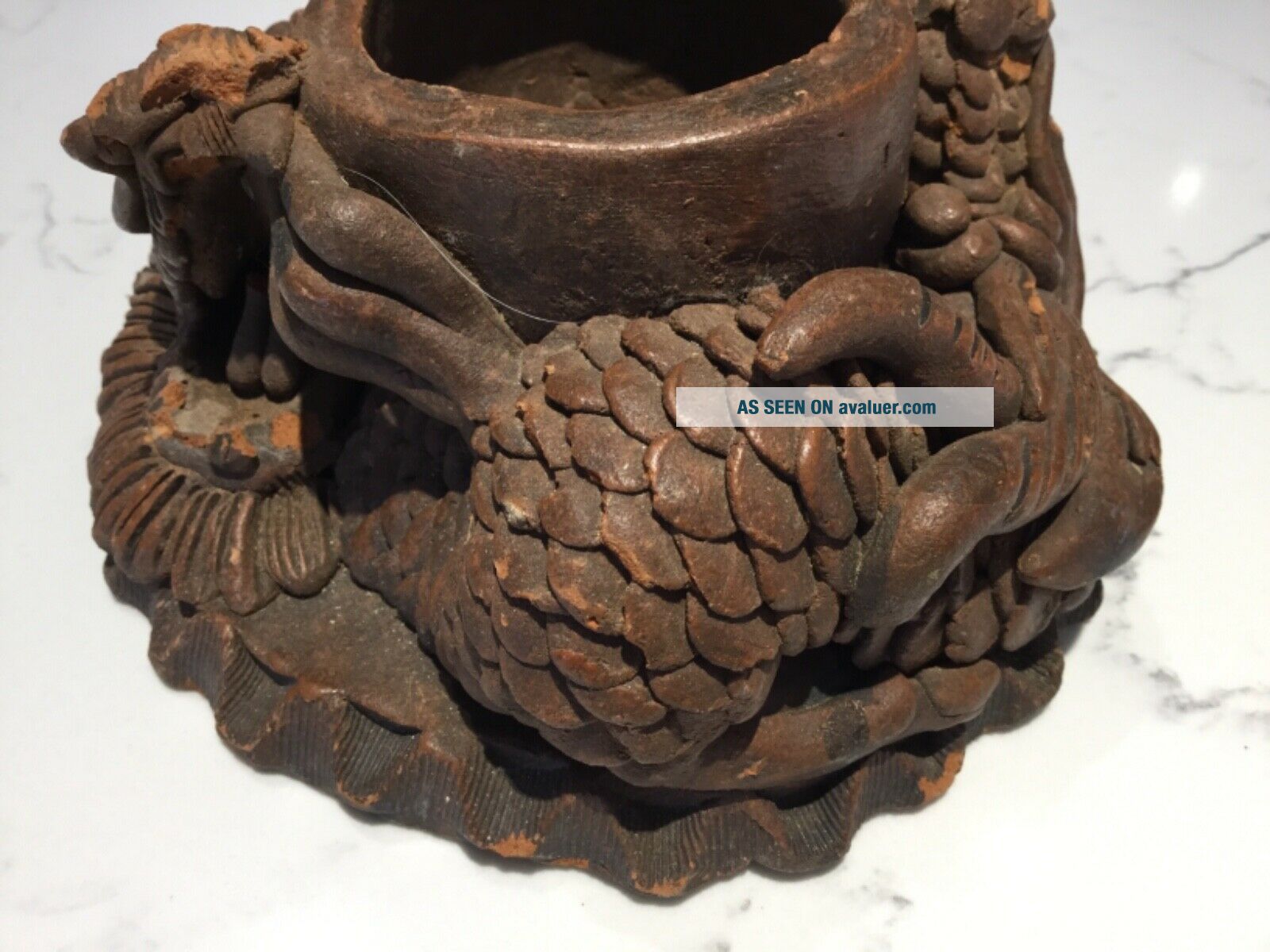 Red Clay Chinese Dragon Pot | #690527