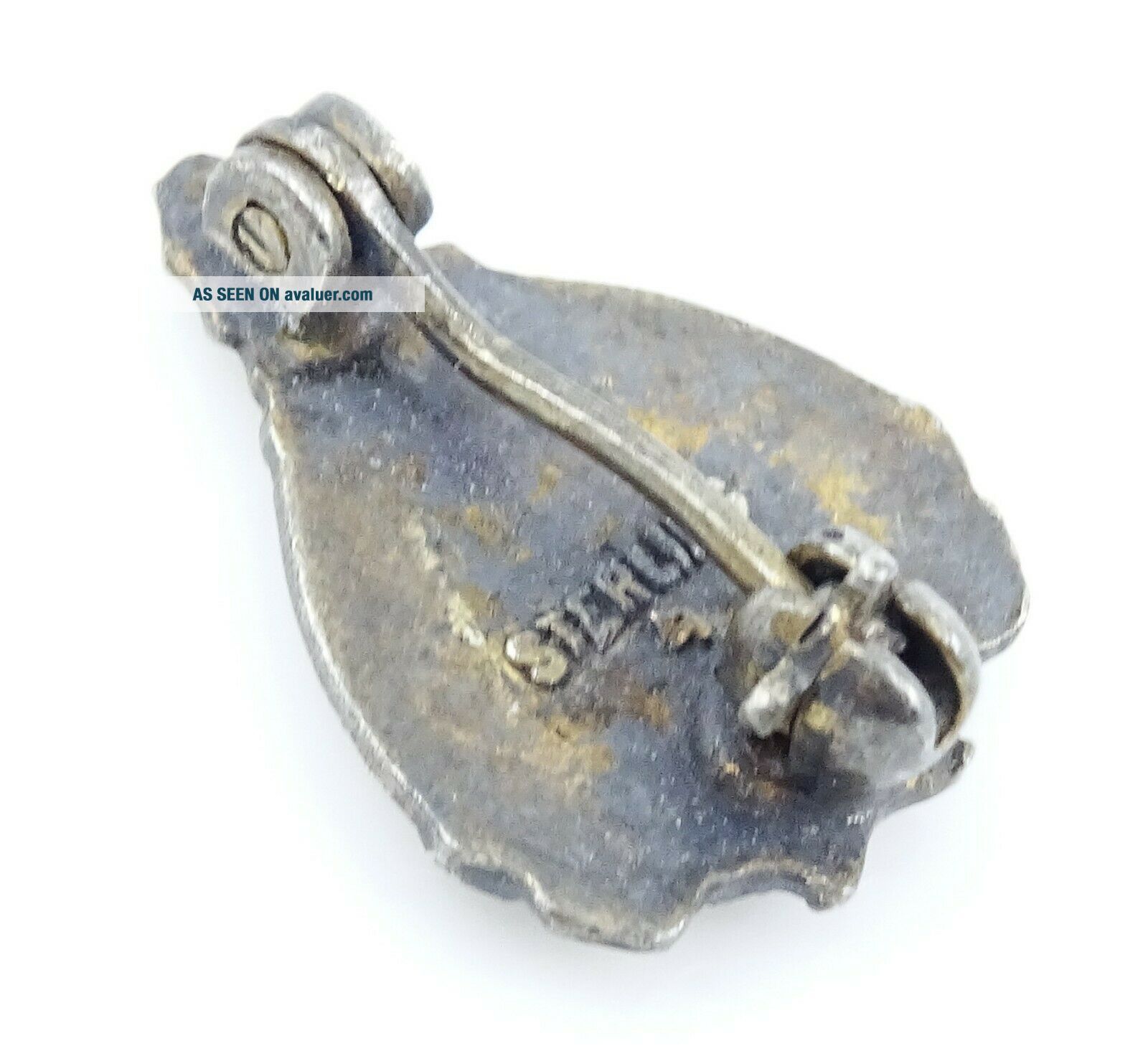 Essex Scottish Regiment Lapel Pin Sterling Silver Enamel Vintage ...
