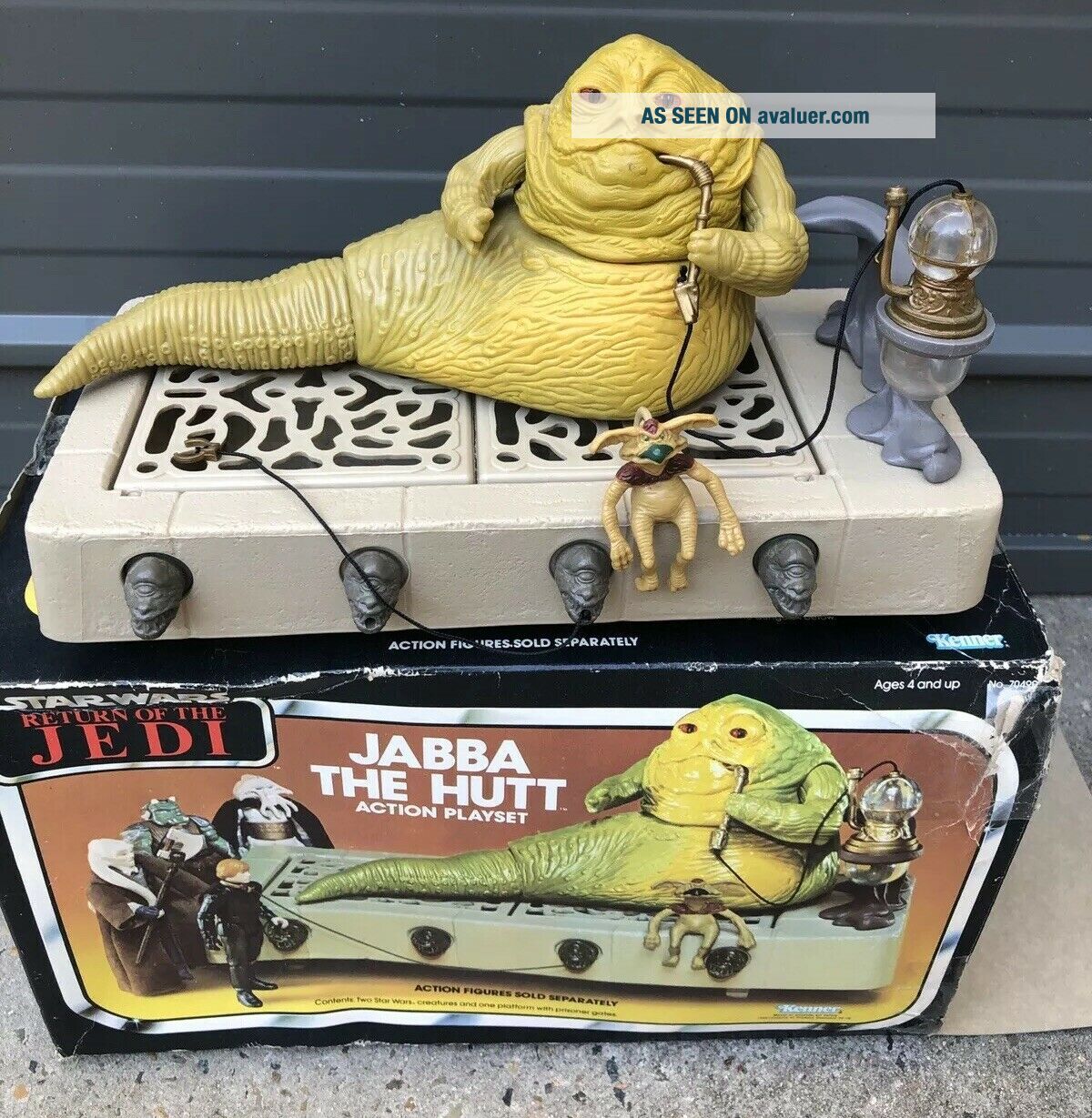 Star Wars Vintage JABBA THE HUTT Playset Complete ROTJ 1983 Kenner ...