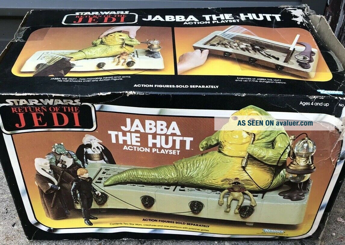 Star Wars Vintage JABBA THE HUTT Playset Complete ROTJ 1983 Kenner ...