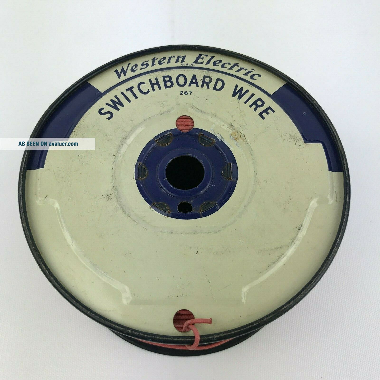 Vintage Western Electric Switchboard Wire Near Full Spool 20 AWG | #698686