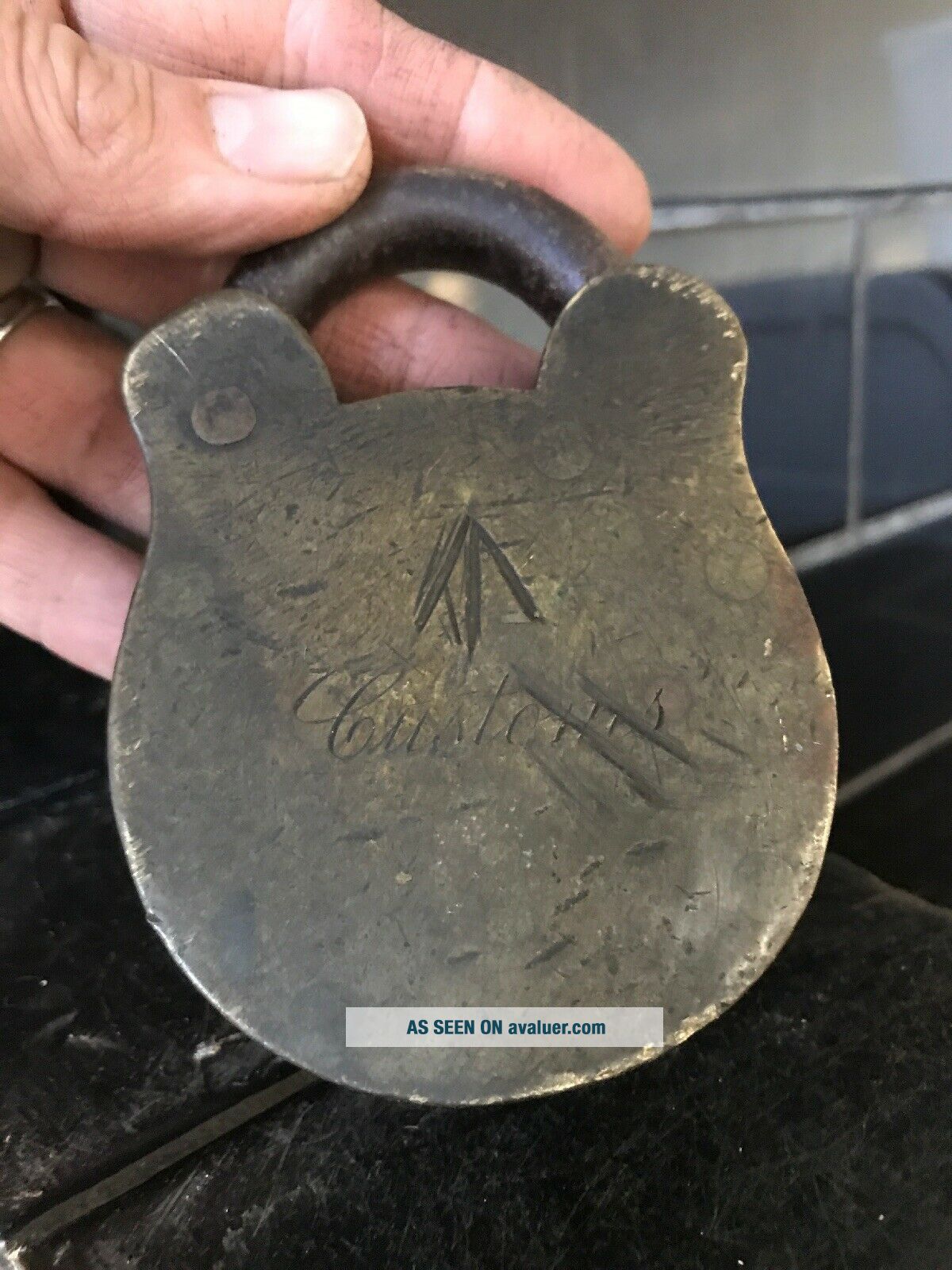 CHUBB Military Army Broad Arrow Antique Vintage Brass Large Padlock ...