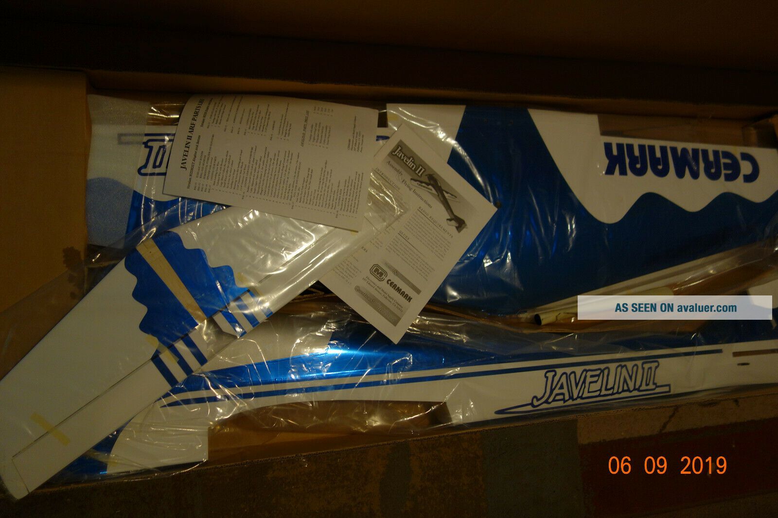 CERMAK Vintage JAVELIN 2 RC MODEL AIRPLANE KIT For PATTERN | #712742