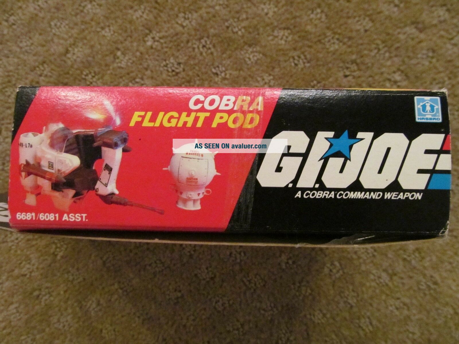 Vintage 1983 GI JOE COBRA FLIGHT POD (Trouble Bubble) BOX And ...