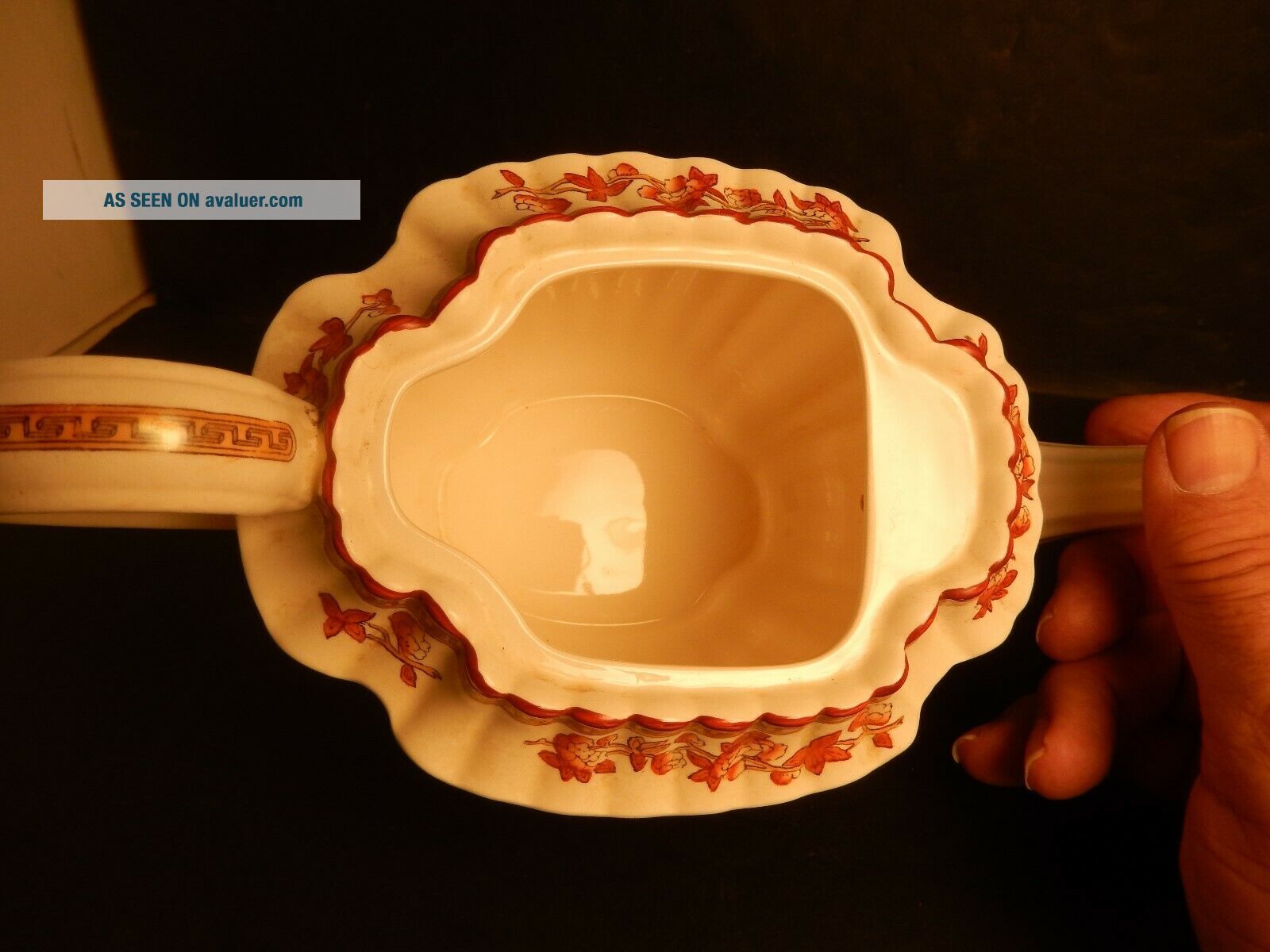 Vintage Copeland Spode Indian India Tree Old Mark Scalloped 6 " Teapot ...