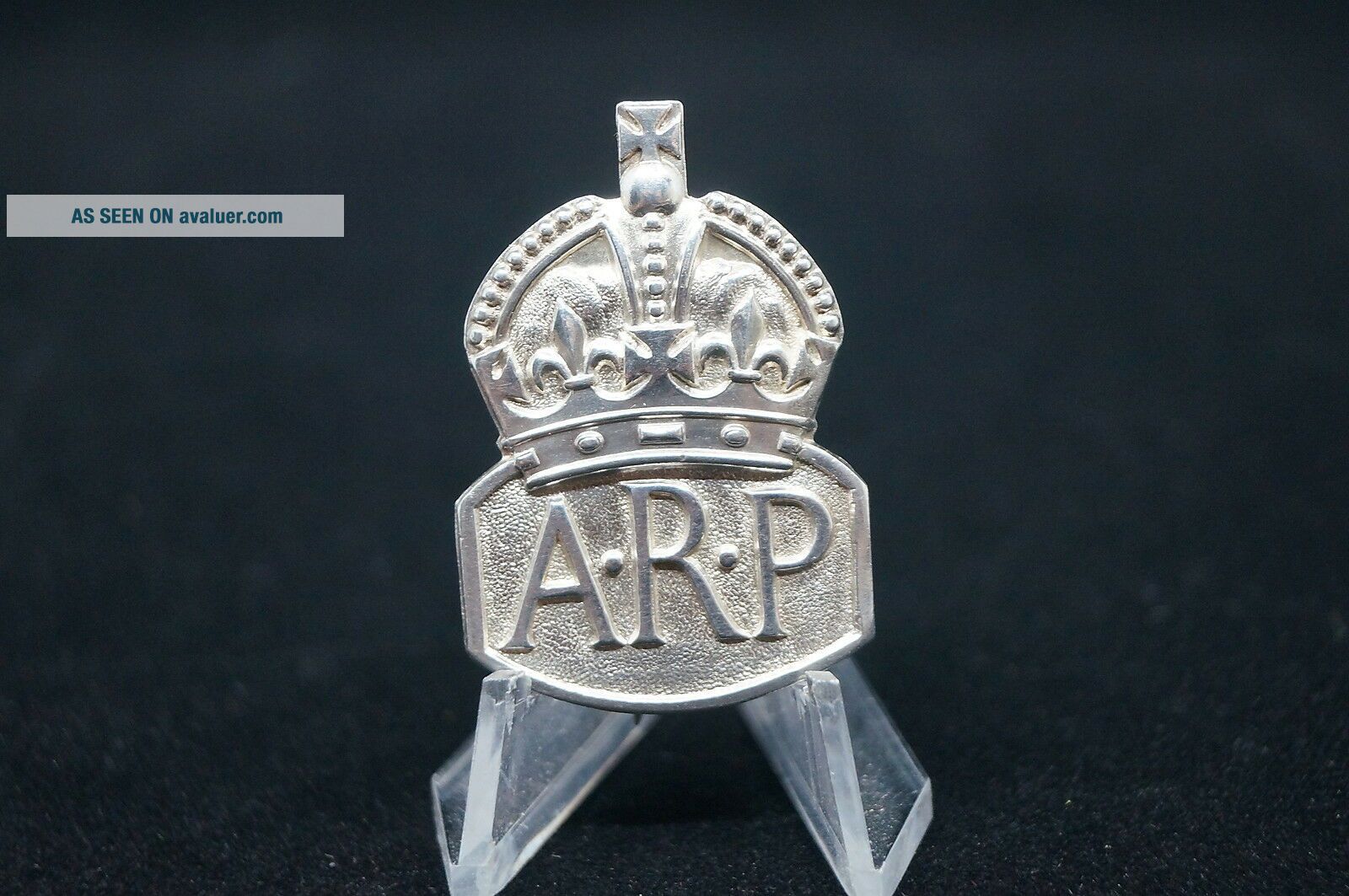 WW2 British Stirling SIlver Air Raid Patrol ARP Pin 2 | #726055