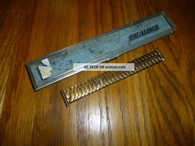 Men ' S Excalibur Rolled Gold Expandable Watch Strap For Vintage Rolex ...