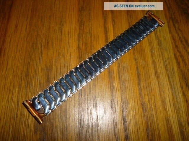 Men ' S Excalibur Rolled Gold Expandable Watch Strap For Vintage Rolex ...