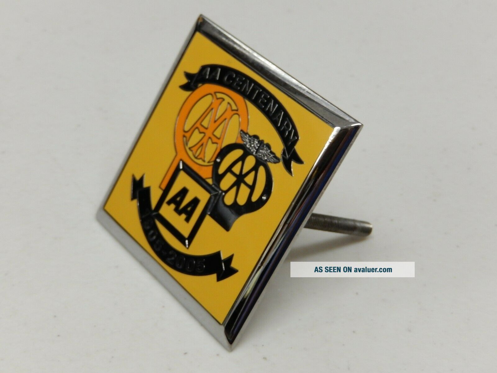 Vintage Chrome AA Automobile Association 1905 2005 Centenary Car Badge ...