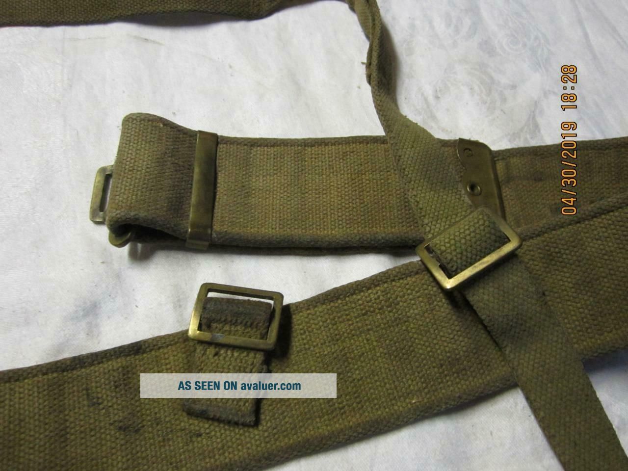 WW2 WWII Canadian Canada British English Webbing Belt Ammo Poutch ...
