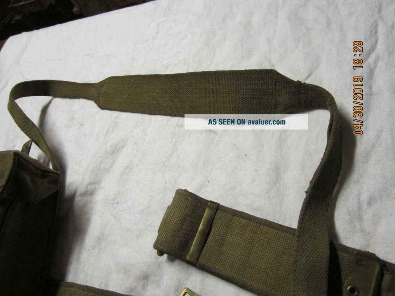 WW2 WWII Canadian Canada British English Webbing Belt Ammo Poutch ...
