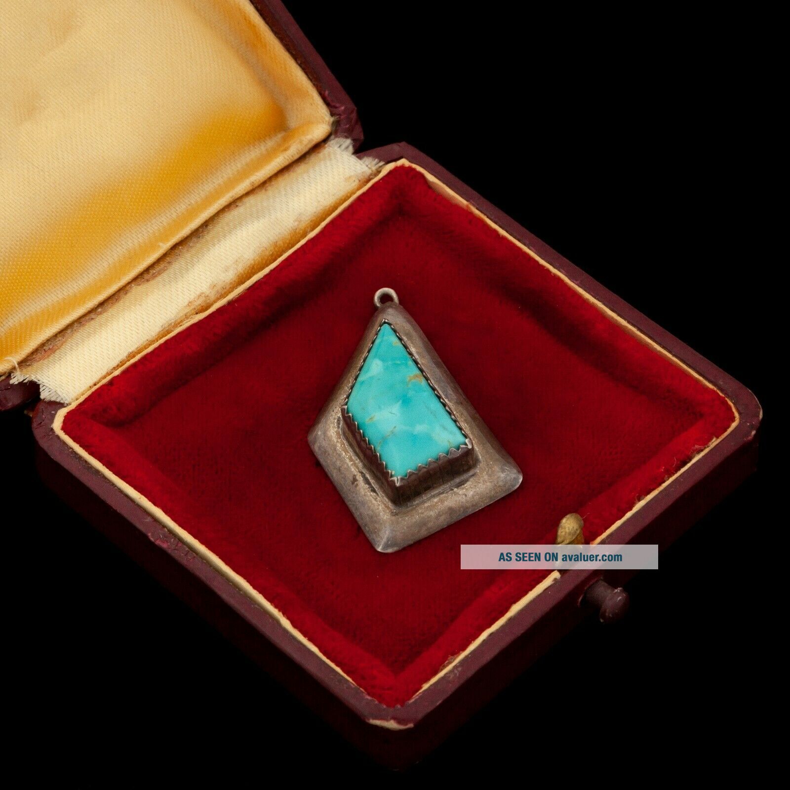 Antique Vintage Sterling Silver Native Navajo Harcross Turquoise Womens ...