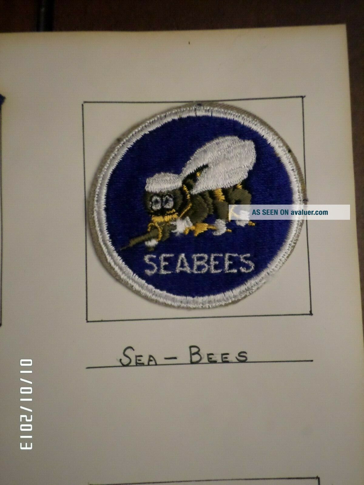 VINTAGE WWII Patches Merrills Marauders Sea Bees Tank Destroyer Anti ...