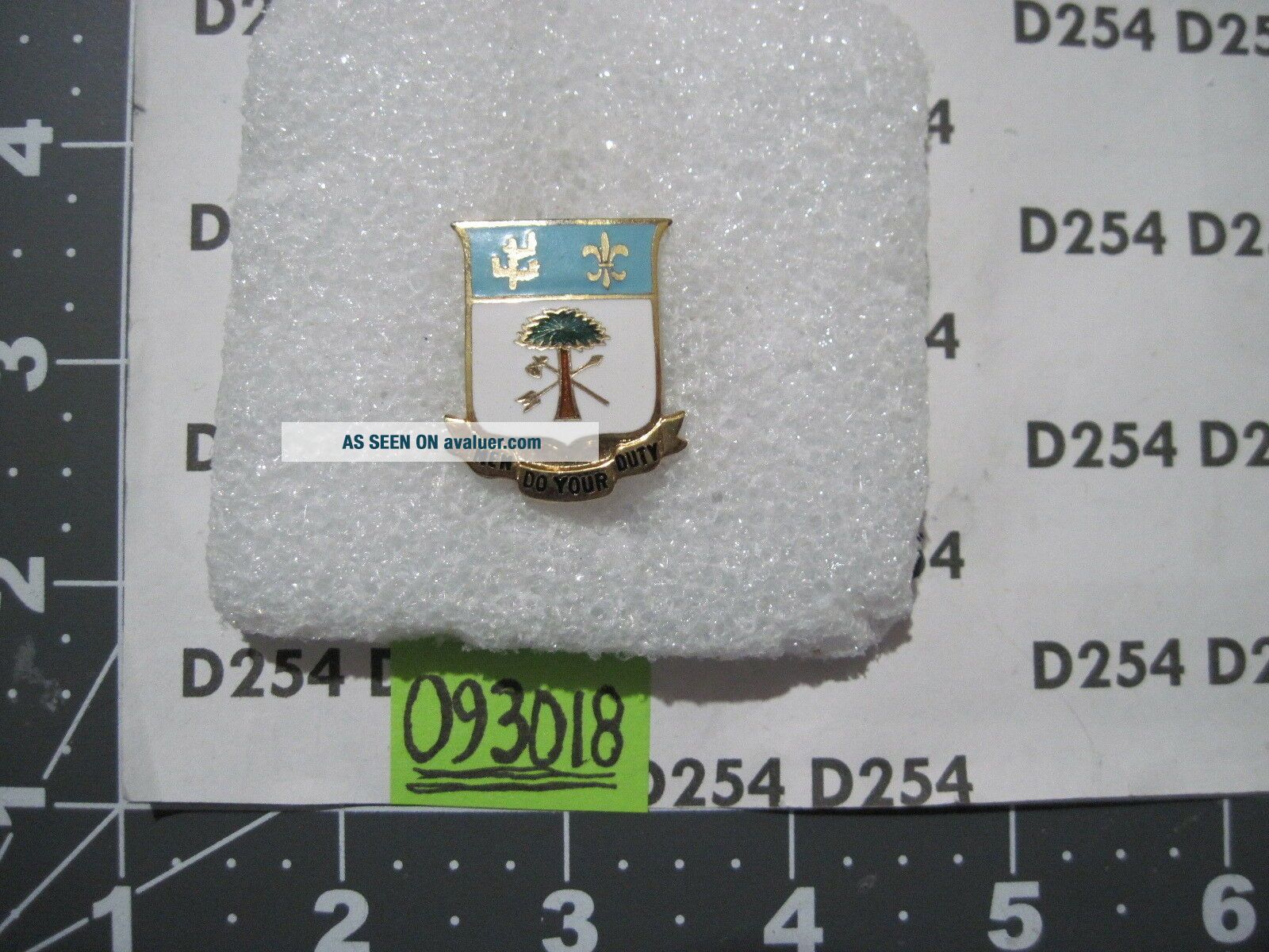 Army Crest DI Dui Pb Pinback 163rd INFANTRY REGIMENT Ww2 Philippines ...