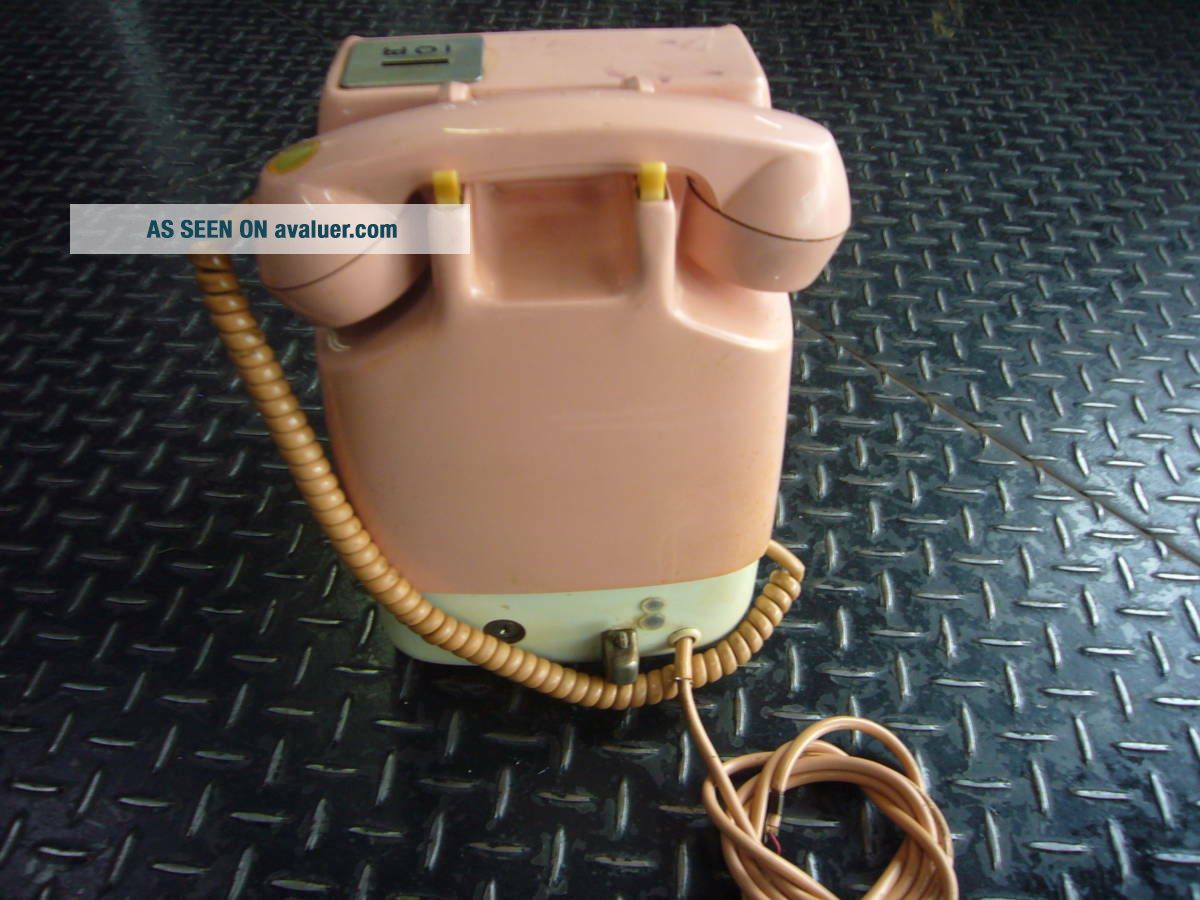 Vintage Japanese Payphone Public Telephone 10 Yen Pink Telephone | #784331