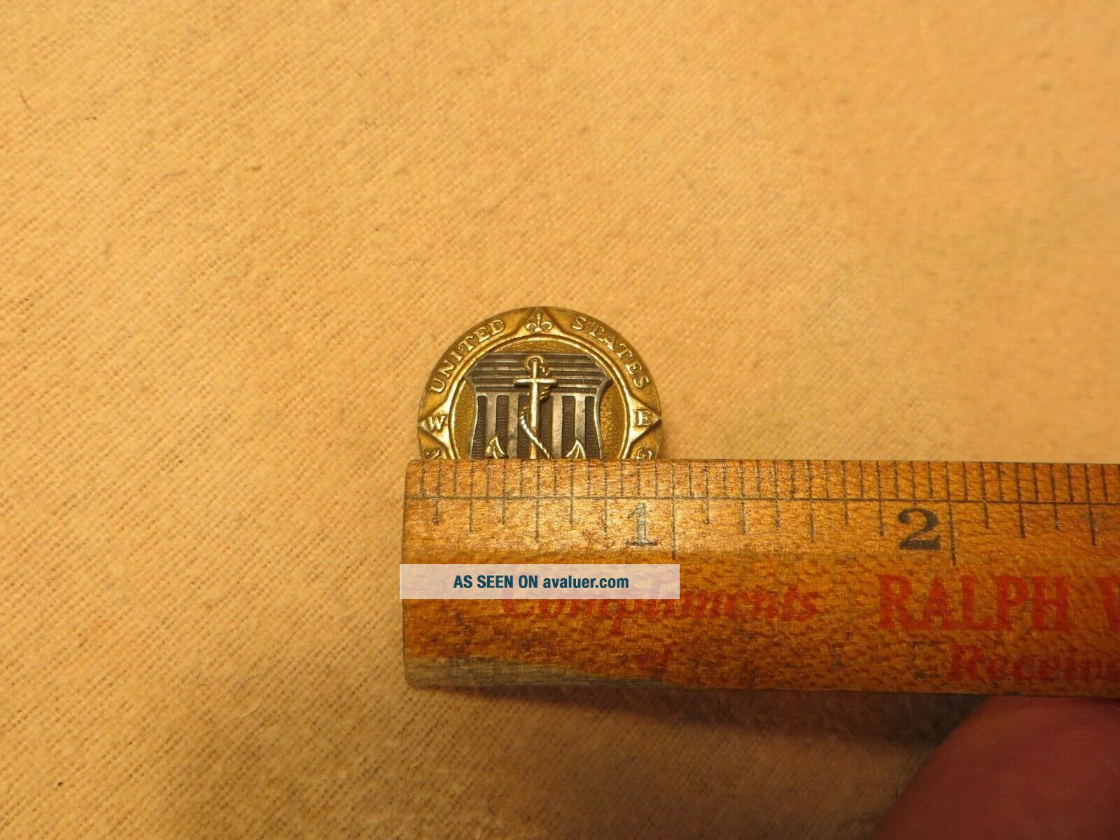 Set Of 2 WWII Sterling United States Merchant Marine Service Badges ...