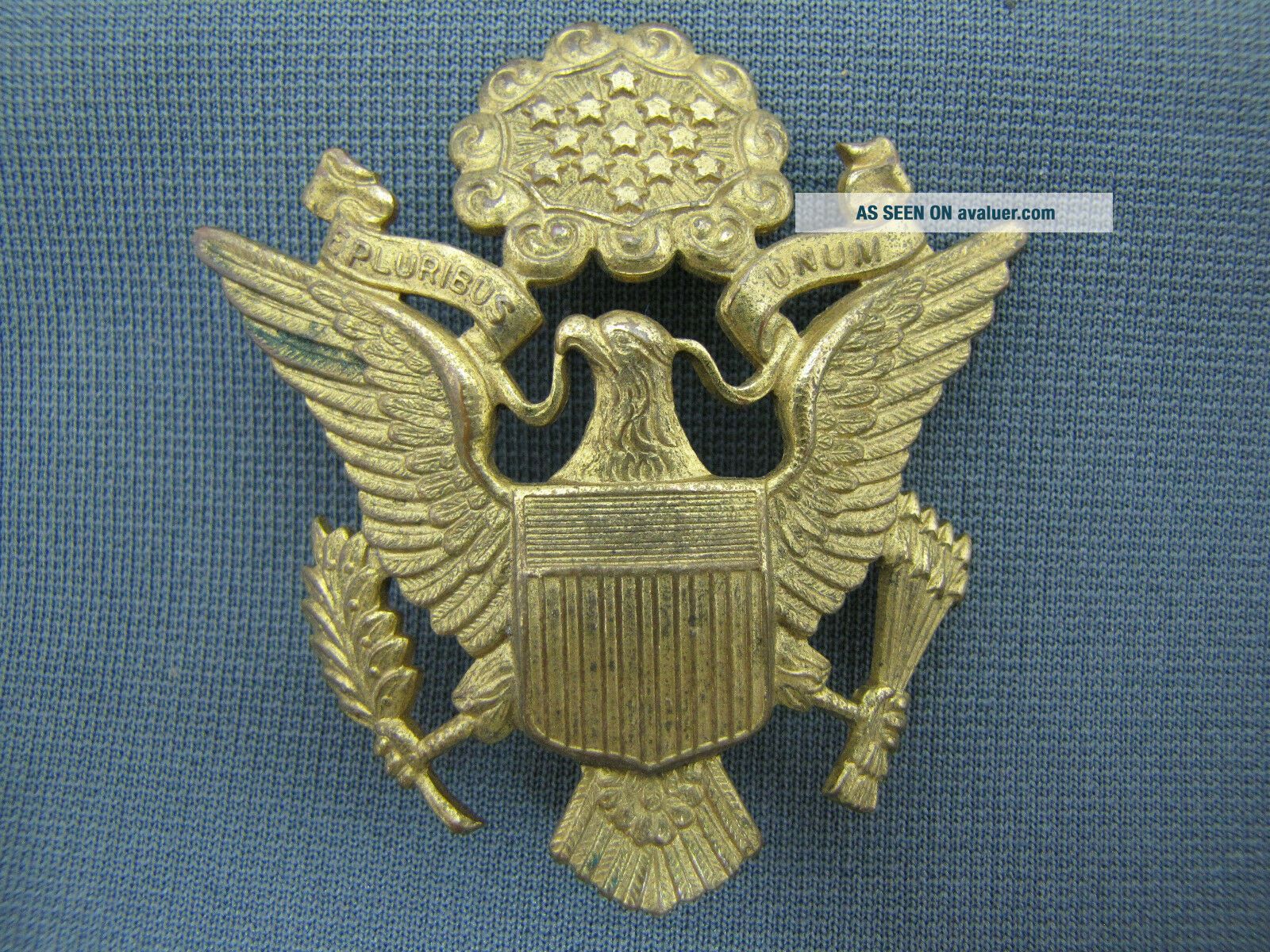WW2 US Army Visor Cap Eagle Device | #788378