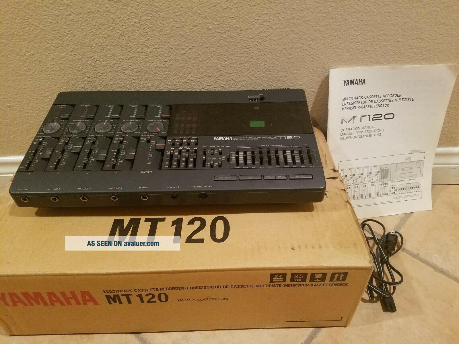 Vtg Analog 90’s Yamaha MT120 Multitrack/4Track Cassette Tape Recorder ...