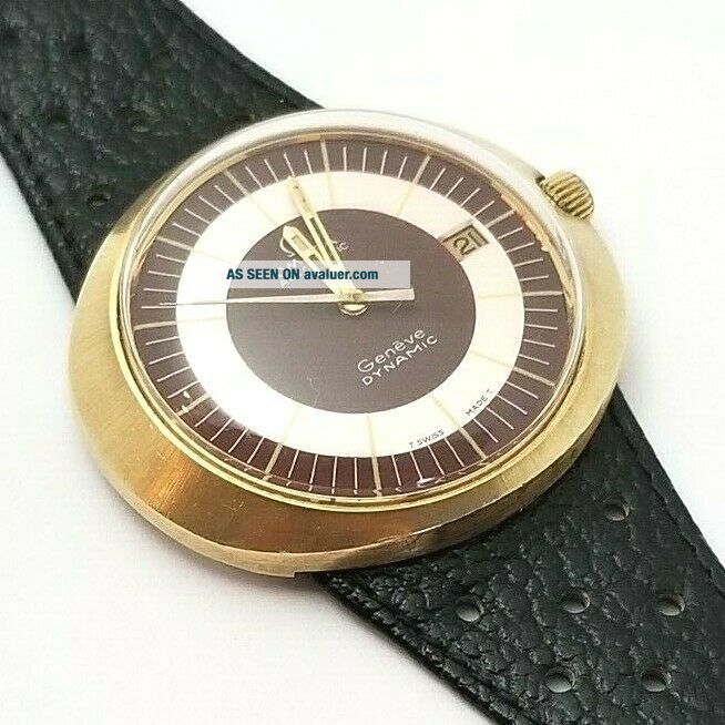 Vintage 1970s Omega Geneve Dynamic Automatic Watch 36x42mm Band | #795606