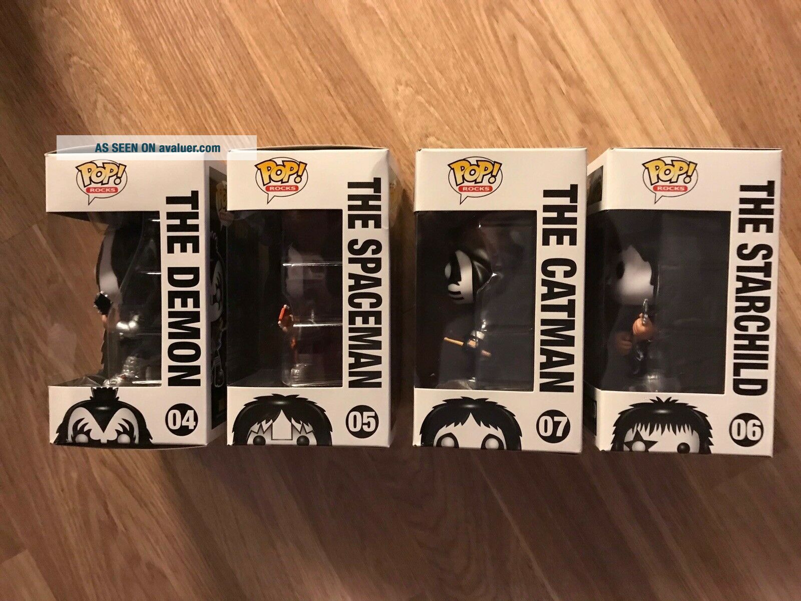 Funko Pop Rocks KISS Band Vaulted Rare Set Starchild CATMAN Demon ...