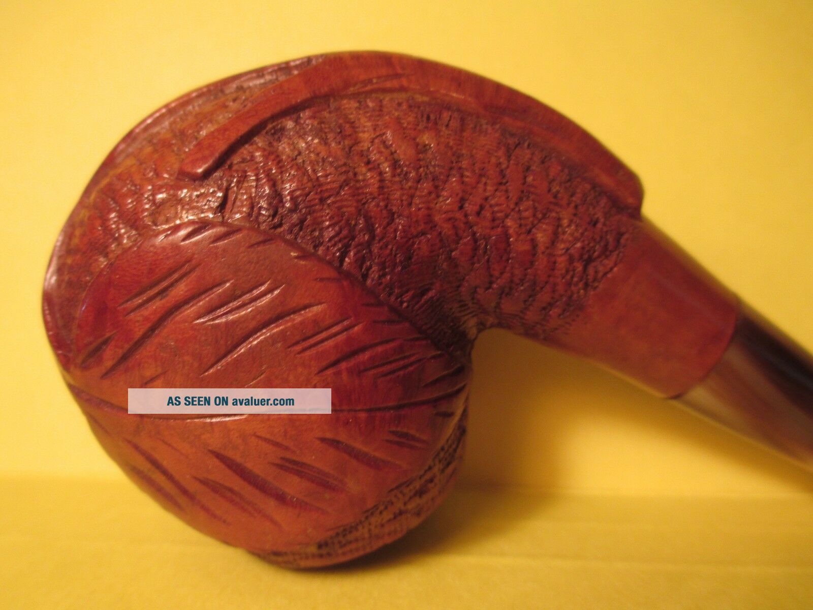 Tobacco Pipe LEAVES - LEAF / CARVINGS And Chip CARVED DESIGN Vintage ...