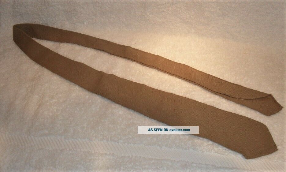 WW2 US ARMY 1940 ' S WOOL KHAKI UNIFORM NECK TIE | #809791