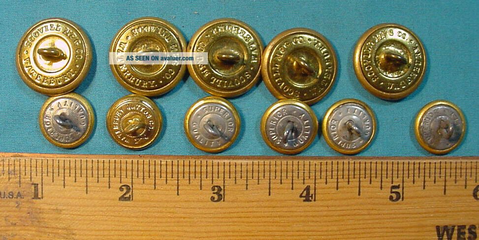 WWII US MARINE CORPS DRESS BLUES UNIFORM BUTTONS USMC | #822295
