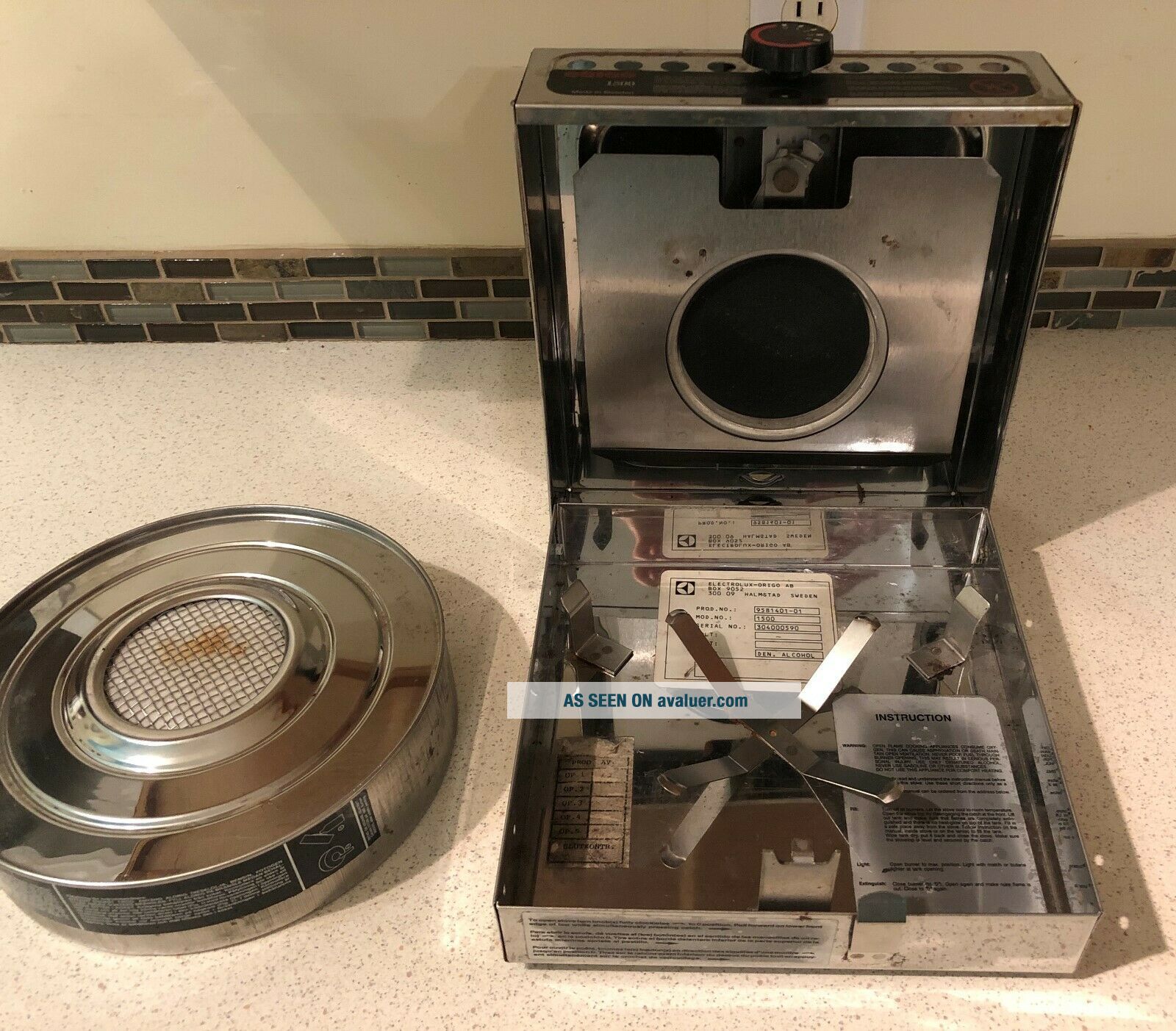 Vintage ORIGO 1500 Non Pressurized Alcohol Stove One Burner Sweden ...