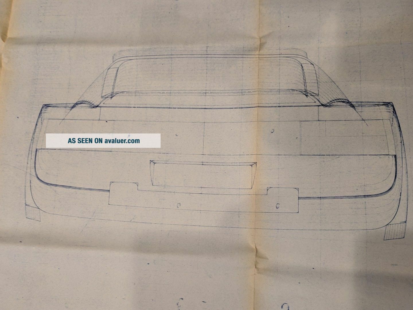 Rare Ferrari Pininfarina Testarossa Coupe Prototype Blueprint Poster ...