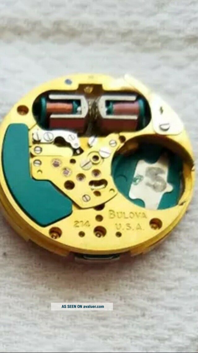 Vintage Bulova Accutron 214 Wristwatch Movement (coils Good) | #831399