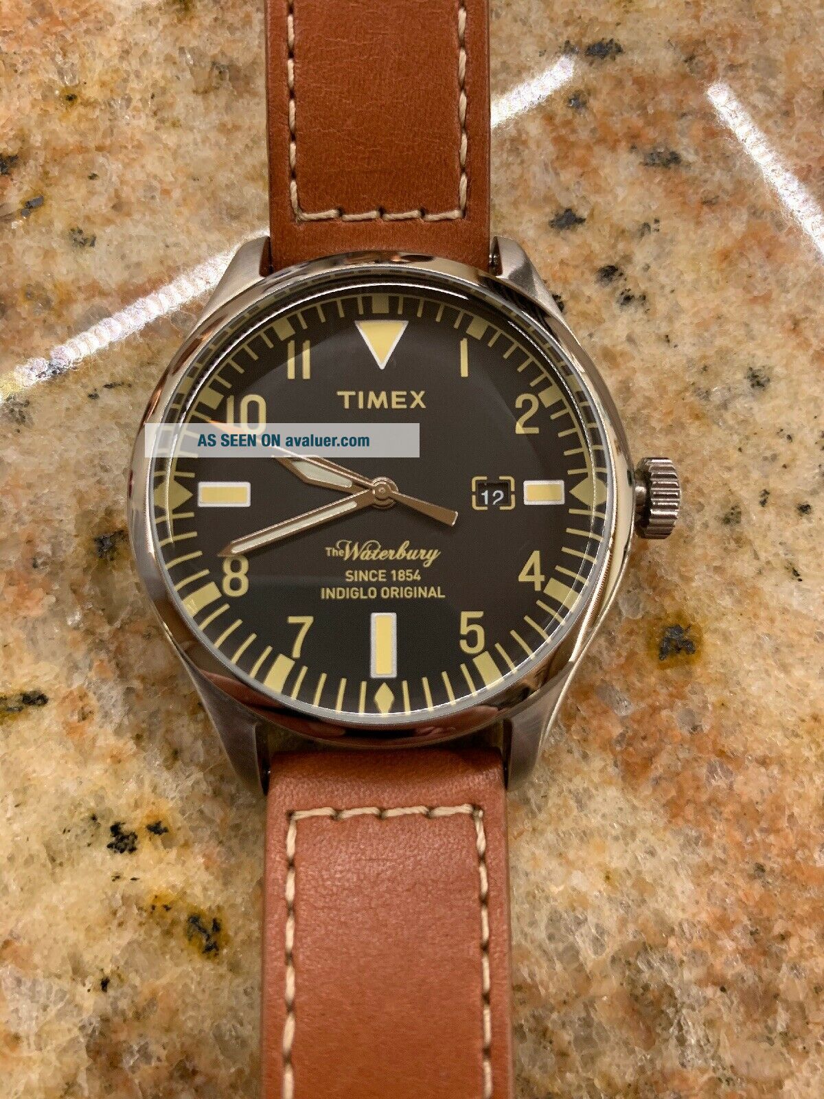 Rare TIMEX Red Wing Heritage Boot Leather 40mm Waterbury Watch ...