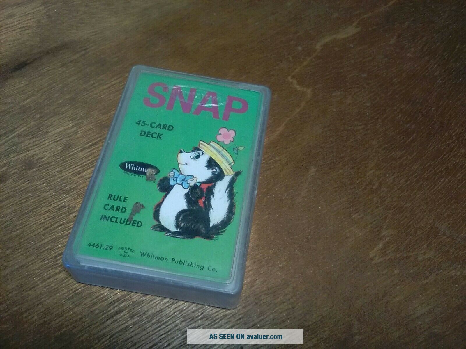 Vintage Whitman SNAP Card Game PLAYING CARDS Complete | #836419