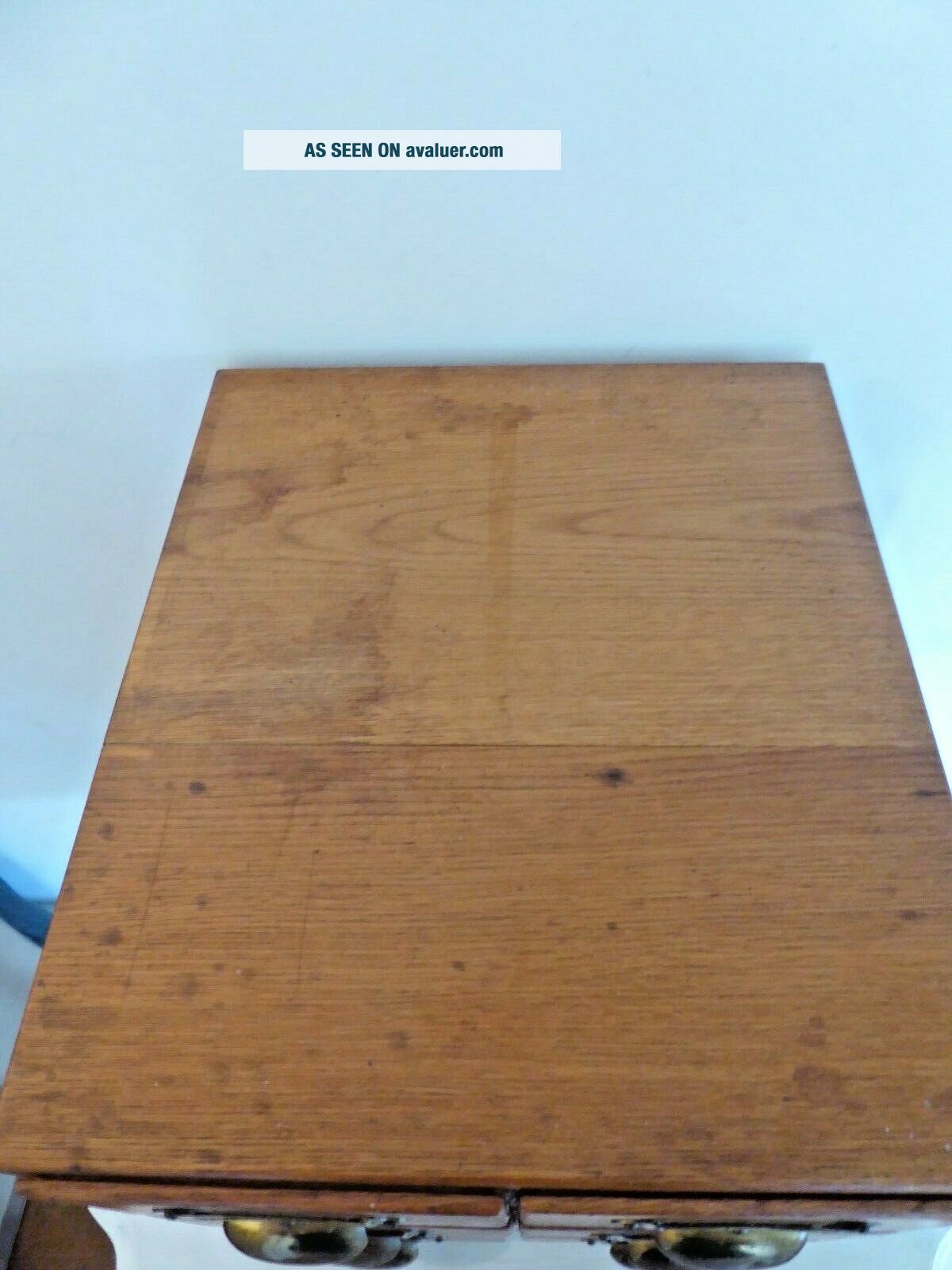 Vintage Wooden Oak 6 Drawer Library Card Index Cabinet | #843768