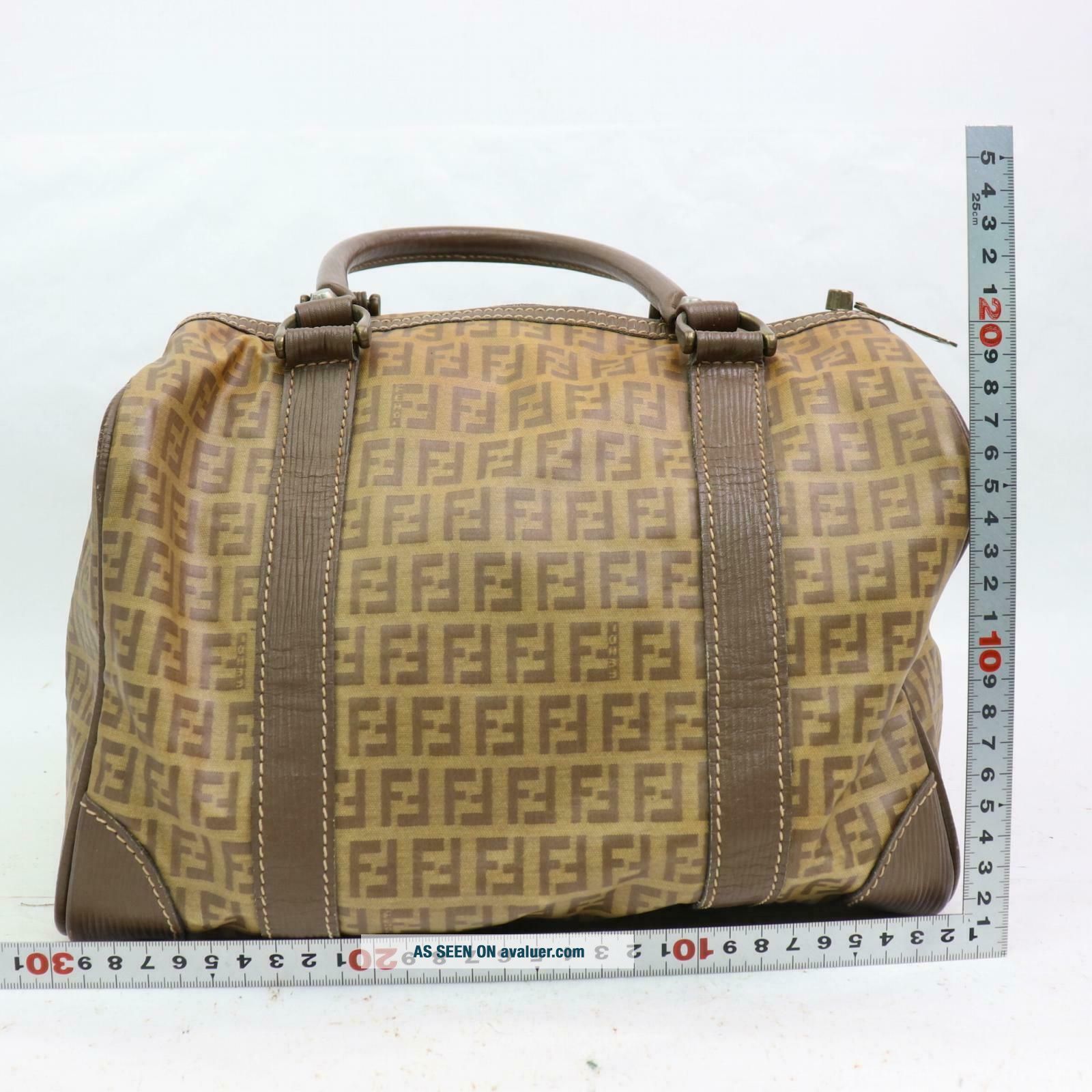 Authentic Vintage Fendi Hand Bag Zucca Browns 277833 | #844566