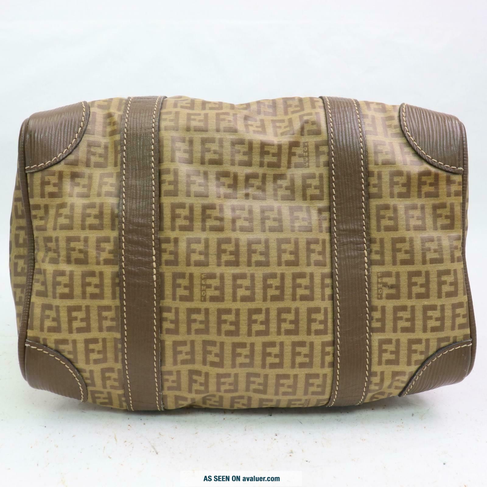 Authentic Vintage Fendi Hand Bag Zucca Browns 277833 | #844566