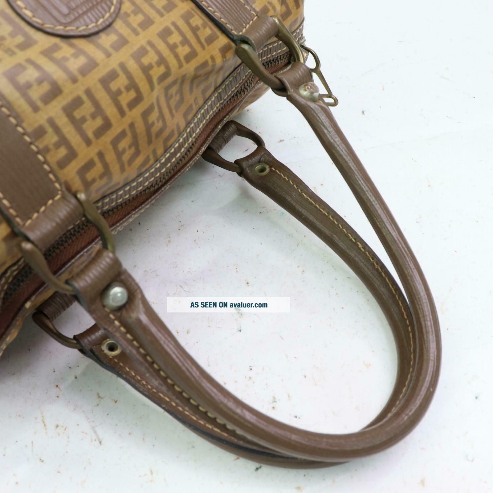 Authentic Vintage Fendi Hand Bag Zucca Browns 277833 | #844566
