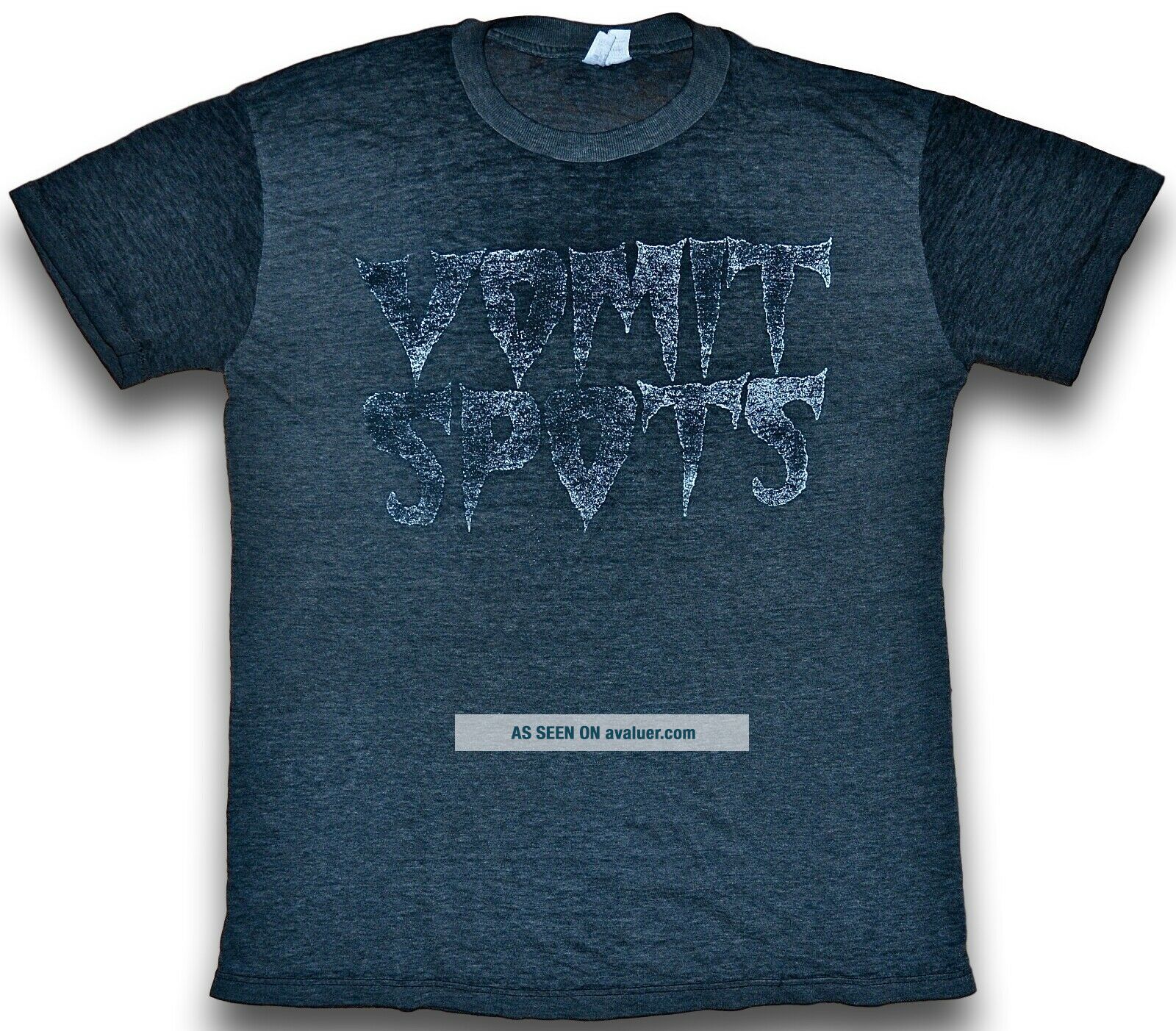 Vintage 80s VOMIT SPOTS Bite My Clank Records Punk Rock Concert T SHIRT ...