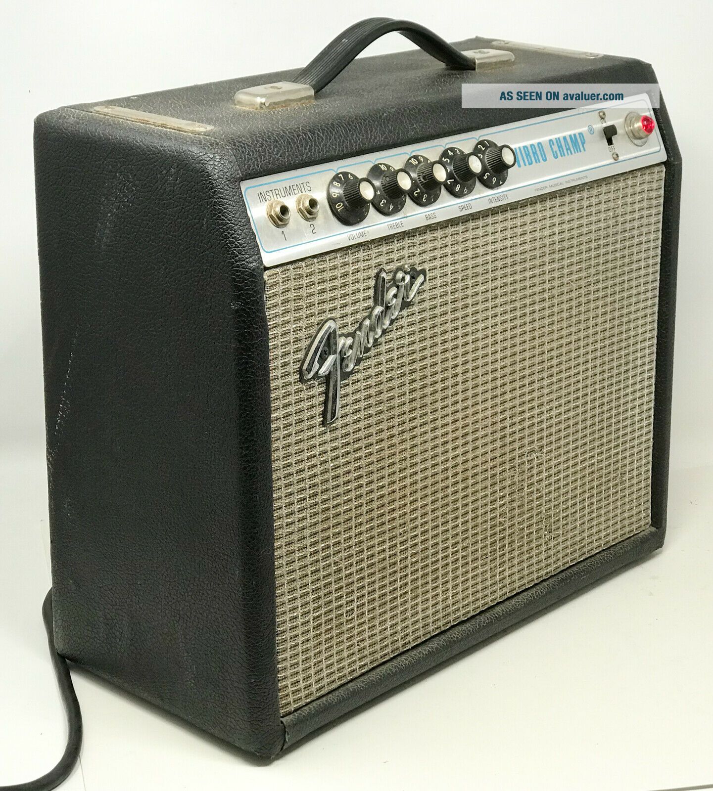 Vintage Fender Vibro Champ Silver Face Tube Amp Amplifier SCP | #862422