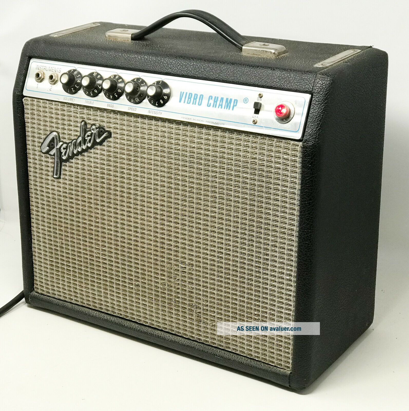 Vintage Fender Vibro Champ Silver Face Tube Amp Amplifier SCP | #862422