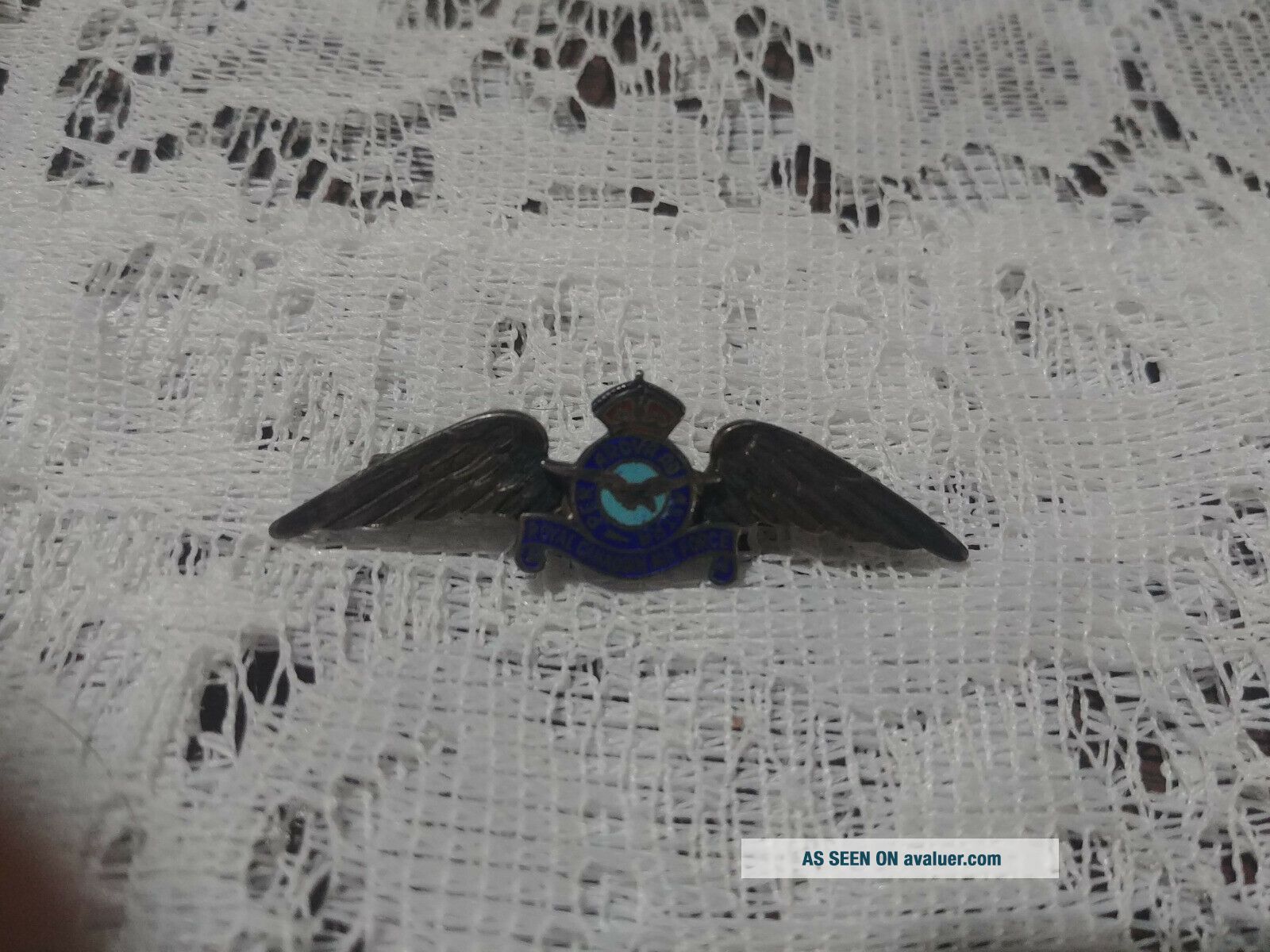 WWII RCAF ROYAL CANADIAN AIR FORCE SWEETHEART PIN STERLING SILVER ...