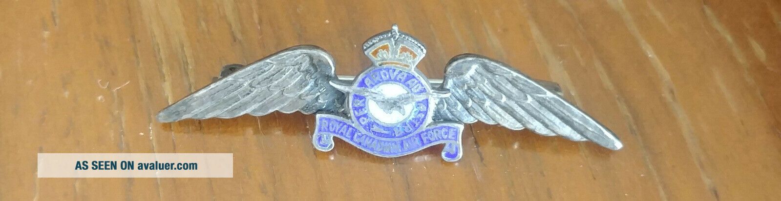 WWII RCAF ROYAL CANADIAN AIR FORCE SWEETHEART PIN STERLING SILVER ...