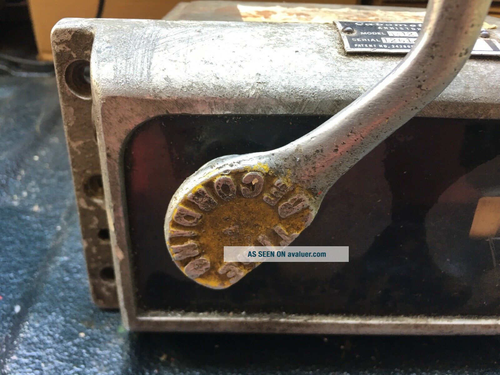 VINTAGE ANTIQUE VACANT TAXI CAB CAR CABOMETER FARE METER FLAG DASHBOARD ...