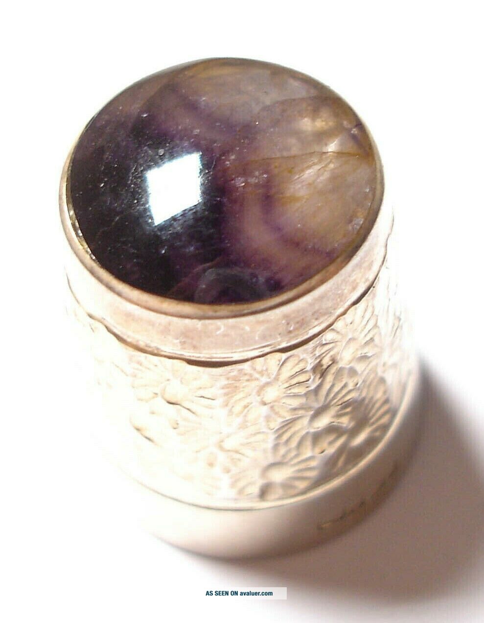 VINTAGE OR MODERN SILVER AND BLUE JOHN THIMBLE | #882864