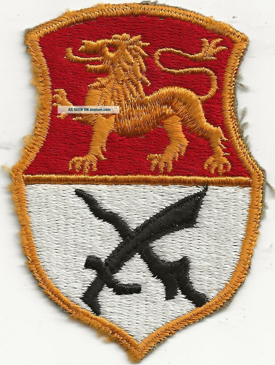 RARE WWII " 15TH CAV GROUP " PATCH - FULLY EMB WITH WHITE COTTON THREAD ...