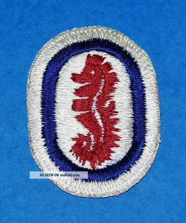 RARE POST WW2 JAPANESE MADE SILK AMPHIBIOUS ENGINEER POCKET PATCH | #884103