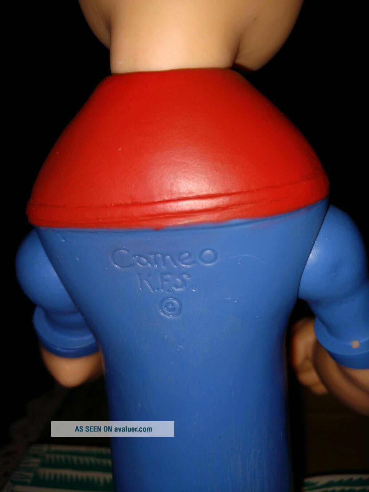 Cameo K. F. S. Vintage Rubber Popeye Doll 13 " With Pipe. Mid - Century ...